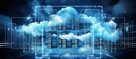 Premium Photo Data Transfer Cloud Computing Technology Concept