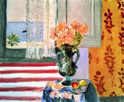 (France) Vase of flowers in front of the window, 1924 by Henri Matisse ...