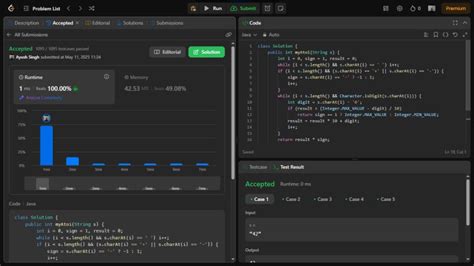 100daysofcode day27 leetcode java atoi stringparsing… ayush singh