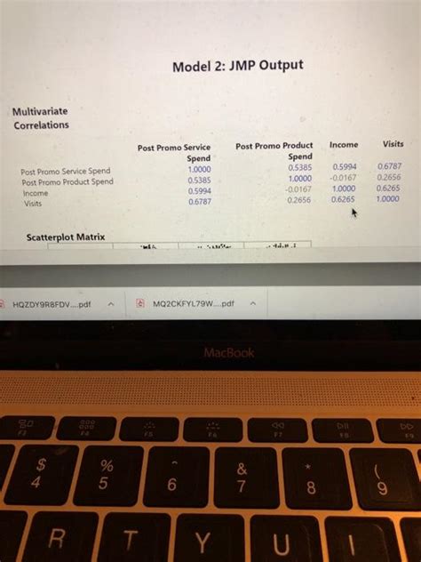 Solved Model 1 Simple Linear Regression Model Using The Jmp
