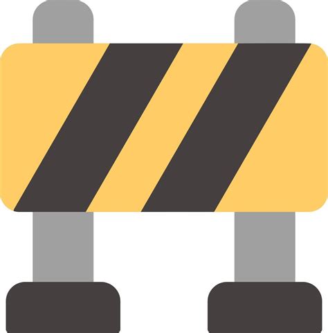 Traffic Barrier Vector Icon 20753551 Vector Art At Vecteezy