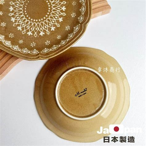 【幸沐商行】日本製m Model華麗花邊餐盤 盤子 碗盤 陶瓷盤 深盤 淺盤 加厚 花紋 日本食器 8寸9寸盤 幸沐商行 Iopen Mall