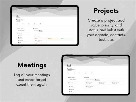 Crm Notion Template Task Tracker Planner Project Management Template Business Notion Planner Crm