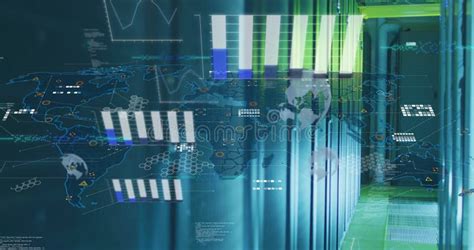 Image Of Statistical Data Processing Over World Map Against Computer