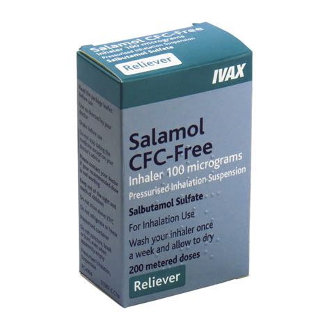 Salamol Cfc Free Inhaler Salbutamol 100mcg Online Clinic