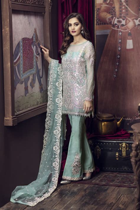 Green Unstitched Pret Shirt By Imrozia Premium Luxury Pret Collection