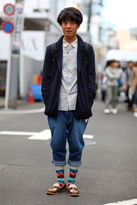 Fashionable Tokyo Baggy Jeans Japan Fashion Street Men