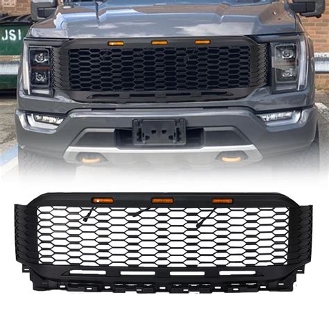 Custom Car Grills Grill For Ford F150 2021 2022 2023 Raptor Style Front