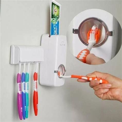 Generic Toothpaste Dispenser Toothbrush Holder Set Assorted Best
