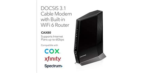 NETGEAR CAX NAR WiFi Cable Modem