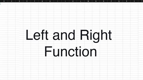 Left And Right Function بالعربي Excel شرح دورة تعليم اكسل Youtube