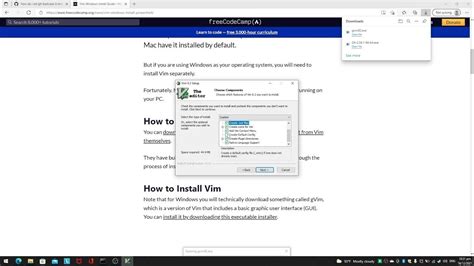 Windows Tricks Installing Vim Gvim On Windows Youtube