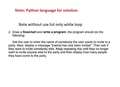 Solved Note Python Language For Solution Note Without Use