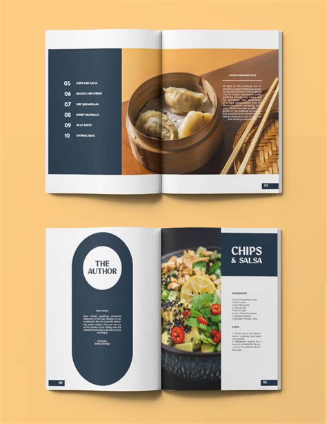 Simple Cookbook Layout Template In InDesign Word Download Template Net