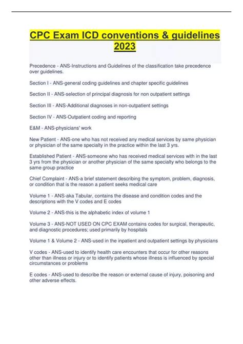 Cpc Practice Exam 150 Questions 2023 Cpc Exam Prep 2023 And Cpc Exam Icd Conventions