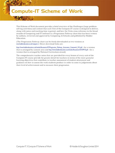 Compute It3 Scheme Of Work Pdf Cipher Databases