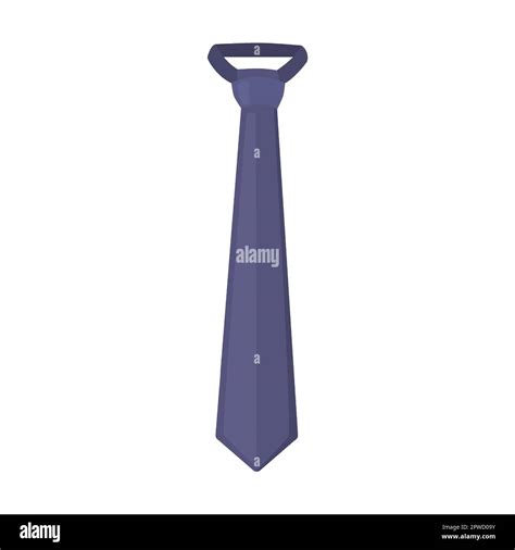 Loop Tie Business Man Or Office Worker Accessorie And Formal Clothes Cartoon Vector