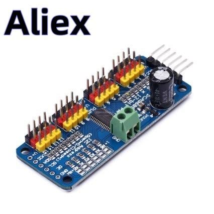 Pca pw Kênh bit Bộ điều khiển servo I C Giao diện PCA Mô đun Raspberry pi tấm chắn