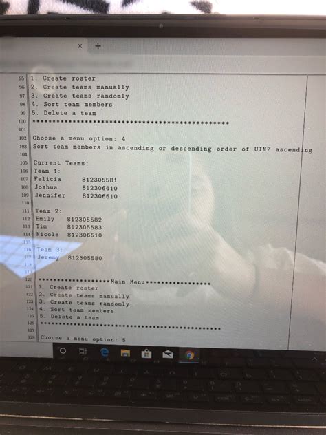 Write A Python Program That Creates And Manages The Chegg Com