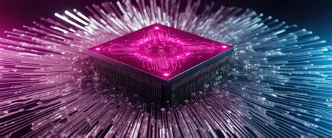 A Vibrant Quantum Computer Core Radiating Light Symbolizing Unbreakable Technology Premium Ai