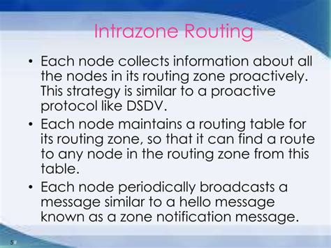 Zone Routing Protocol Pptx Computer Networking Computing