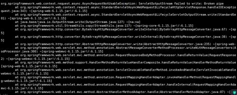 Servletoutputstream Failed To Write Broken Pipe