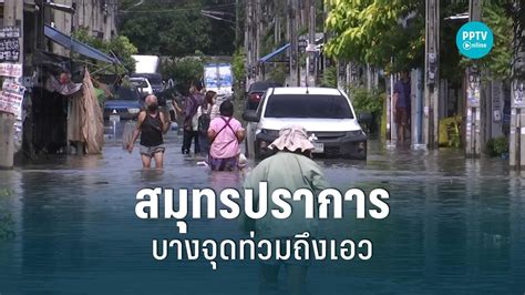 สมุทรปราการ น้ำท่วมหนักหลายอำเภอ ระดับบางจุดท่วมถึงเอว เที่ยงทันข่าว 10 ก ย 65 Pptvhd36