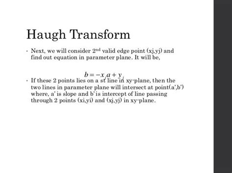 edge detection using hough transform