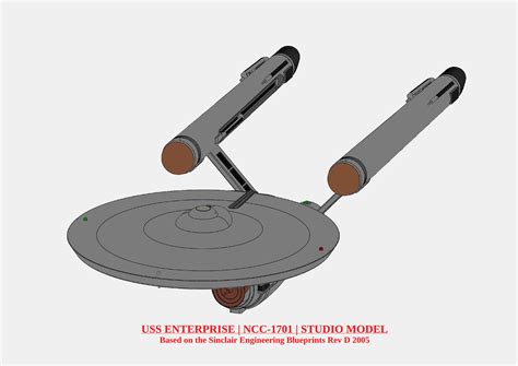 USS Enterprise NCC 1701 星际迷航企业号空间飞船 STEP 模型图纸下载 懒石网