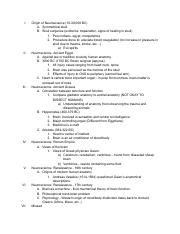 Neuro Lecture 1 Google Docs Pdf I II III IV V VI VII Origin Of