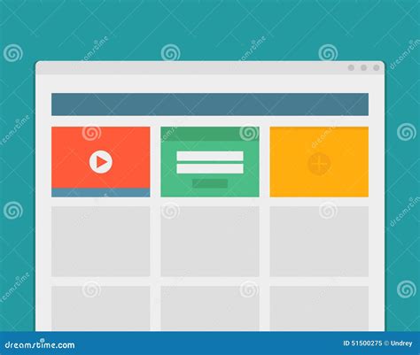 Web Simple Set Of Browser Window White Green Background Mock Up Vector Illustration