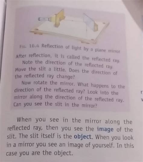 Fis 16 4 Reflection Of Light By A Plane Mirror After Reflection It Is C