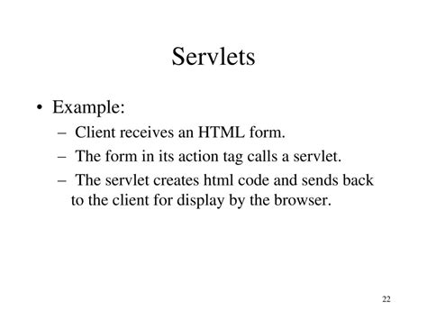 introduction to servlets ppt download