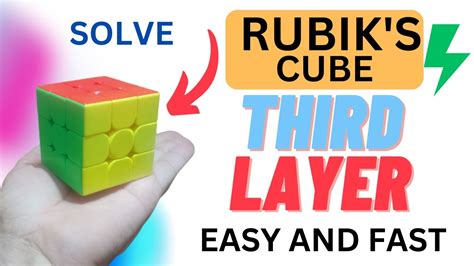 Solve Rubiks Cube Third Layer Beginner Friendly Tutorial Youtube