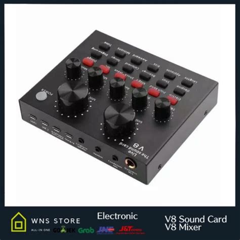 Jual Jual Soundcard V8 Mixer Sound Card V8 MIXER Audio USB External Soundcard Limited Shopee