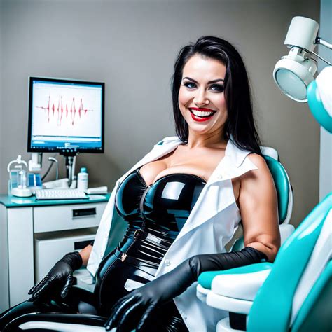 Dominatrix Dentist Latex Big Boobs Kinky Smile By Pvcdentalnurse On