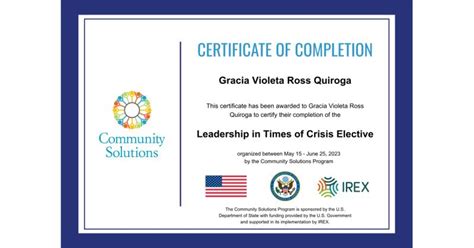 Gracia Violeta Ross Quiroga On Linkedin Alumni Course Leadership In