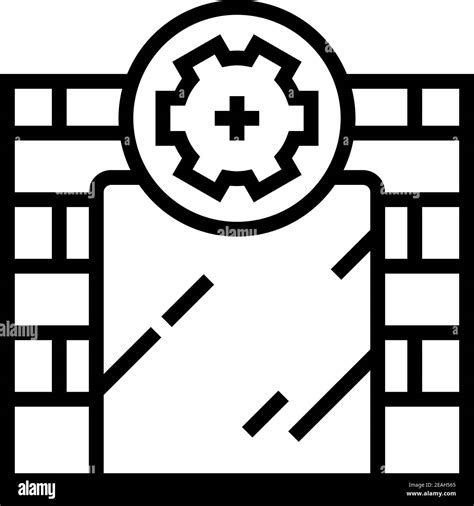 Mirror Installation Stock Vector Images Alamy