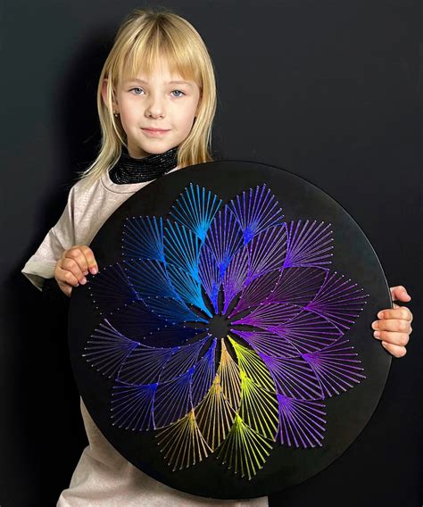 string art kit diy string art craft kit mandala string art thread art