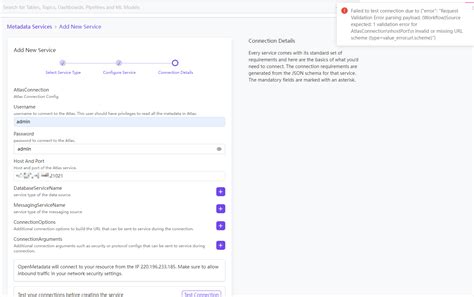 Cant Add Atlas Service · Issue 9754 · Open Metadataopenmetadata · Github