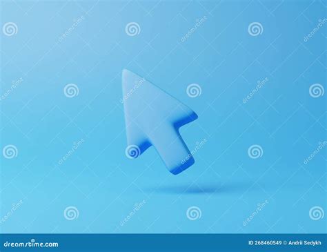 Computer Mouse Click Pointer On A Blue Background Stock Illustration Illustration Of Button