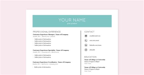 Formatting Your Resume Like This Can Help You Land The Job Career Contessa