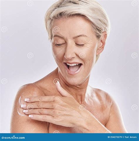 Beauty Bodycare And Woman Applying Lotion For Skincare Routine