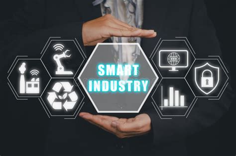 Person Hand Holding Smart Industry Icon On Virtual Screen Ai Artificial Intelligence