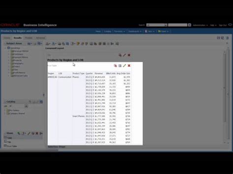 Adding Views For Charts Pivot Tables And Filters Using Oracle Bi Ee