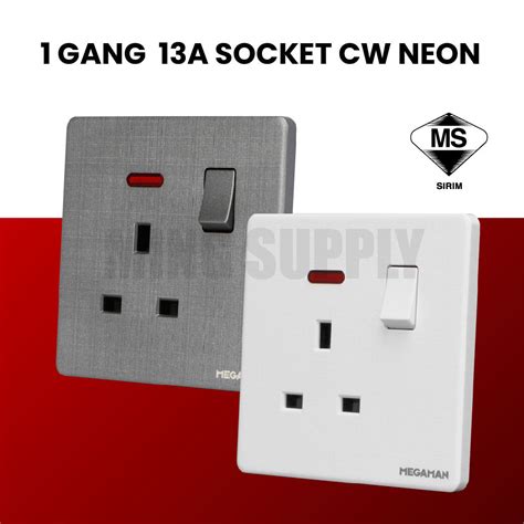 [sirim] Megaman Z8 Switch Socket Power Wall Switches Plug 13a 15a 20a Usb Universal Adaptor Door