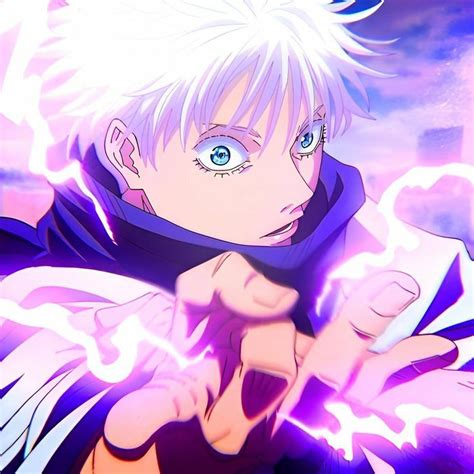 Gojo Satoru Colored In Anime Style
