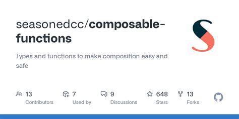 Github Seasonedcccomposable Functions Types And Functions To Make