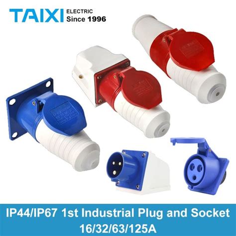 Waterproof Industrial Plug Ip44 3 Pole 4 Pole 5 Pin Dustproof Socket