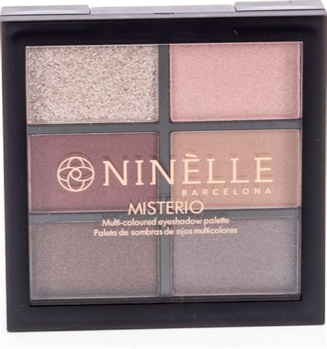 Ninelle Нинэль Misterio Тени для век сухие нюдовые тон 528 бордовый тауп 6 цветов 7 2г